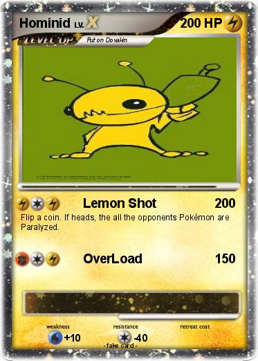 Pokémon Hominid - Lemon Shot - My Pokemon Card