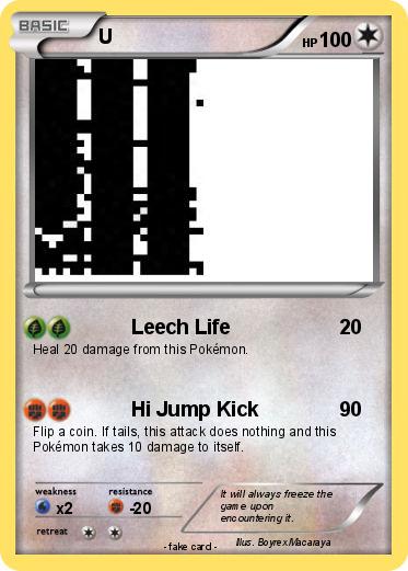 Pokémon 1 97782 97782 - Leech Life - My Pokemon Card