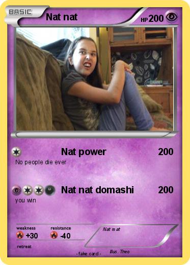 Pokémon Nat nat 1 1 - Nat power - My Pokemon Card