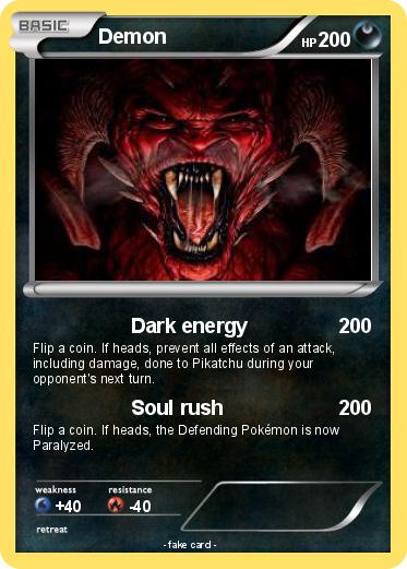 Pokémon Demon 2066 2066 - Dark energy - My Pokemon Card