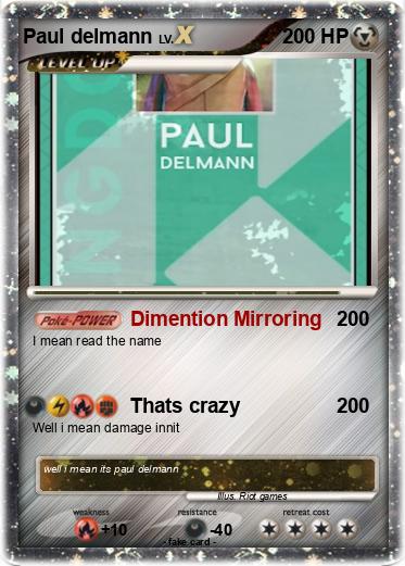 Pokémon Paul delmann - Dimention Mirroring - My Pokemon Card
