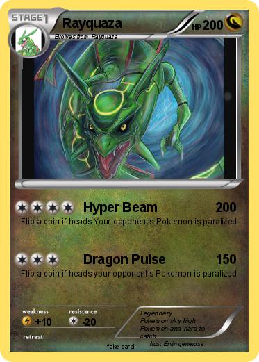 Pokémon Rayquaza 7744 7744 - Hyper Beam - My Pokemon Card
