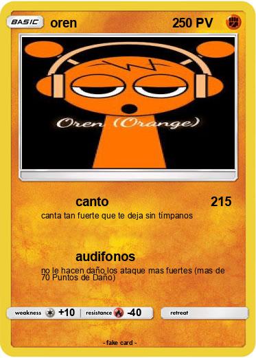 Pokémon oren 2 1 1 - canto 215 - Mi carta pokémon