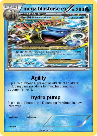 Pokémon mega blastoise ex 76 76 - Agility - My Pokemon Card