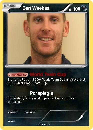 Pokémon Ben Weekes 1 1 - World Team Cup - My Pokemon Card