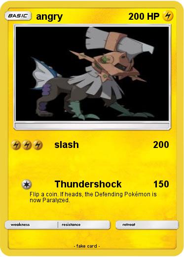 Pokémon angry 3662 3662 - slash - My Pokemon Card