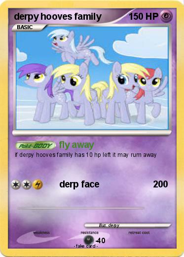 Pokémon derpy hooves family - fly away - My Pokemon Card