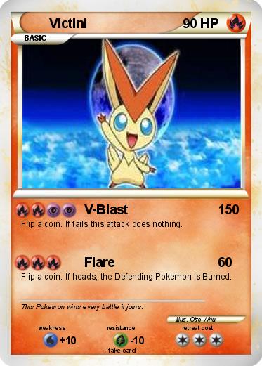 Pokémon Victini 1891 1891 - V-Blast - My Pokemon Card