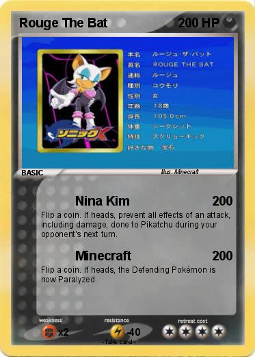 Pokémon Rouge The Bat 80 80 - Nina Kim - My Pokemon Card