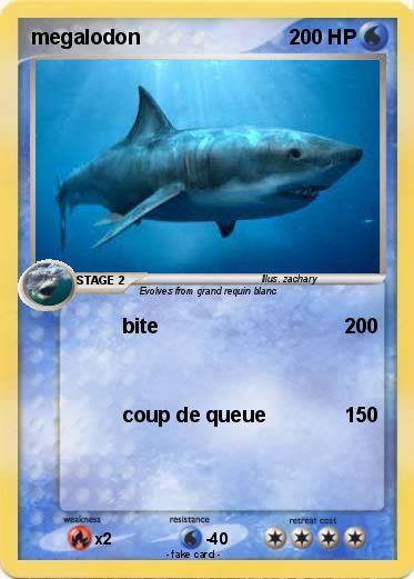 Pokémon megalodon 178 178 - bite - My Pokemon Card