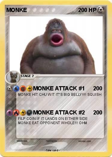 Pokémon MONKE 53 53 - MONKE ATTACK #1 - My Pokemon Card