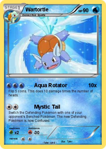 Pokémon Wartortle 312 312 - Aqua Rotator - My Pokemon Card