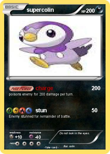 Pokémon supercolin - charge - My Pokemon Card