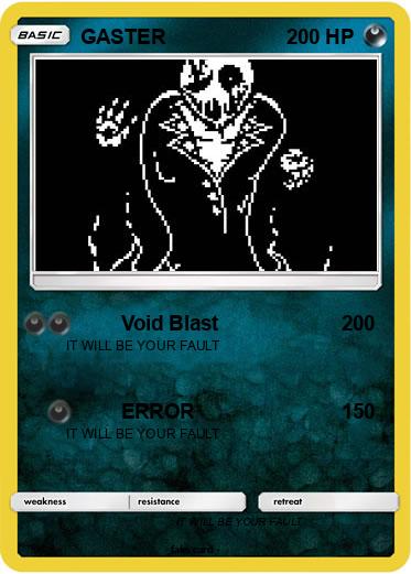 Pokémon GASTER 319 319 - Void Blast - My Pokemon Card