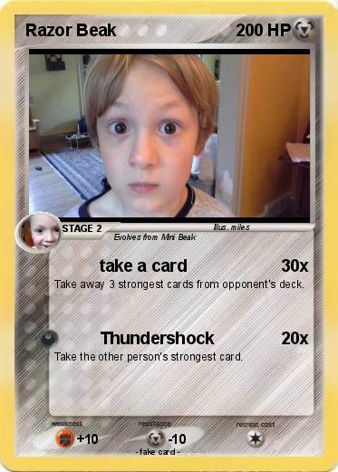 Pokémon Razor Beak - take a card - My Pokemon Card
