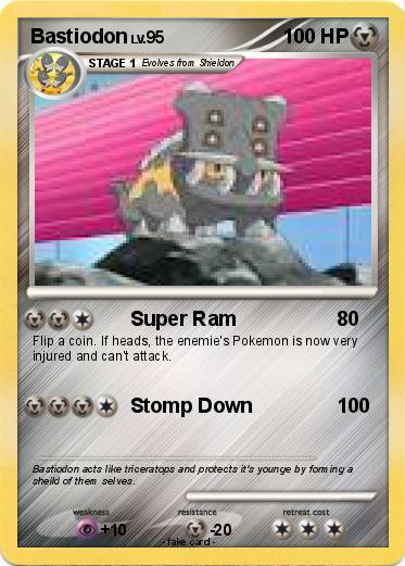 Pokémon Bastiodon 104 104 - Super Ram - My Pokemon Card
