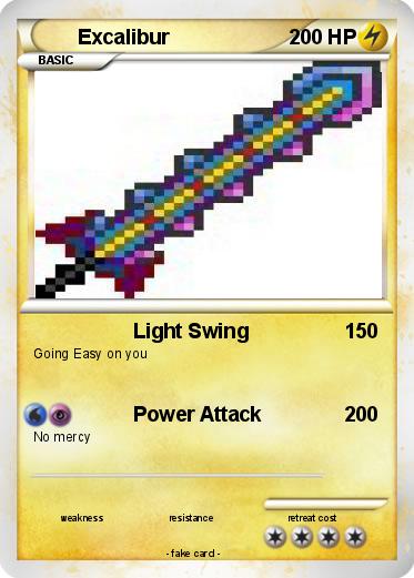 Pokémon Excalibur 160 160 - Light Swing - My Pokemon Card