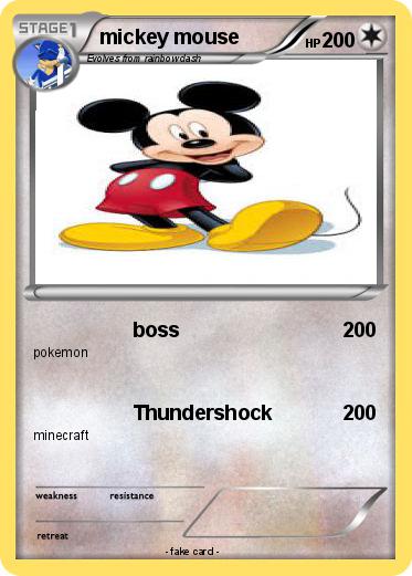 Pokémon mickey mouse 200 200 - boss - My Pokemon Card