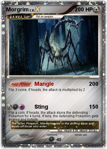 Pokémon Morgrim - Mangle - My Pokemon Card