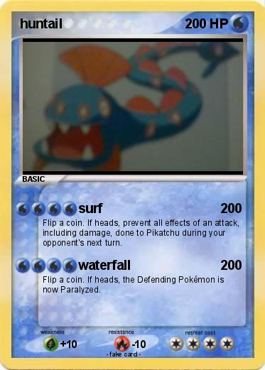 Pokémon huntail 28 28 - surf - My Pokemon Card