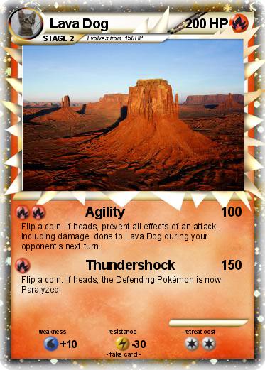 Pokémon Lava Dog 2 2 - Agility - My Pokemon Card