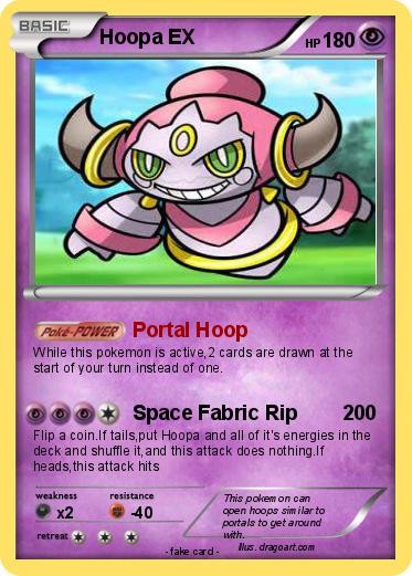 Pokémon Hoopa EX 5 5 - Portal Hoop - My Pokemon Card