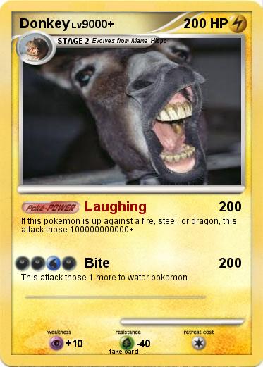Pokémon Donkey 934 934 - Laughing - My Pokemon Card