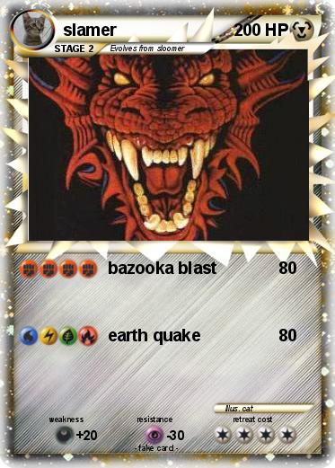 Pokémon slamer - bazooka blast - My Pokemon Card