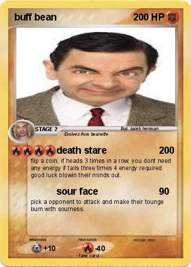 Pokémon buff bean - death stare - My Pokemon Card