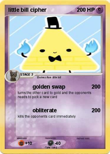 Pokémon little bill cipher - golden swap - My Pokemon Card