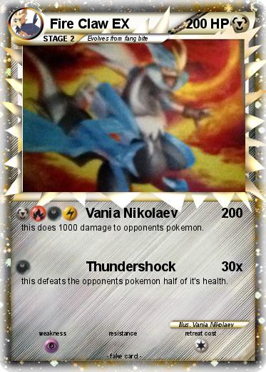Pokémon Fire Claw EX - Vania Nikolaev - My Pokemon Card