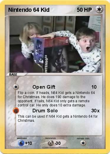 Pokémon Nintendo 64 Kid - Open Gift - My Pokemon Card