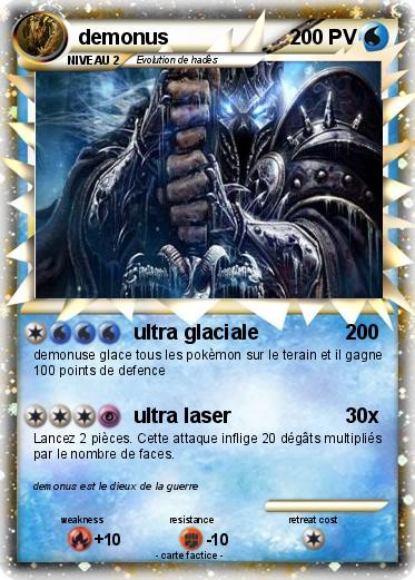Pokémon demonus 5 5 - ultra glaciale - Ma carte Pokémon