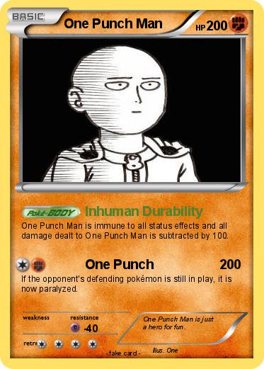 Pokémon One Punch Man 28 28 - Inhuman Durability - My Pokemon Card