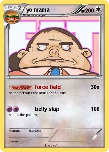 Pokémon yo mama 421 421 - force field - My Pokemon Card