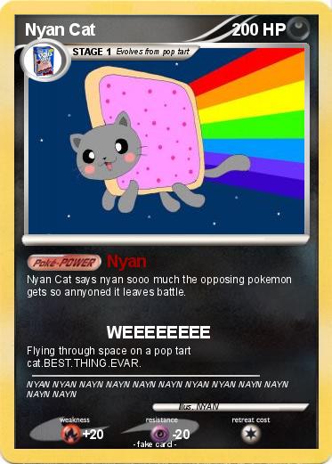 Pokémon Nyan Cat 446 446 - Nyan - My Pokemon Card