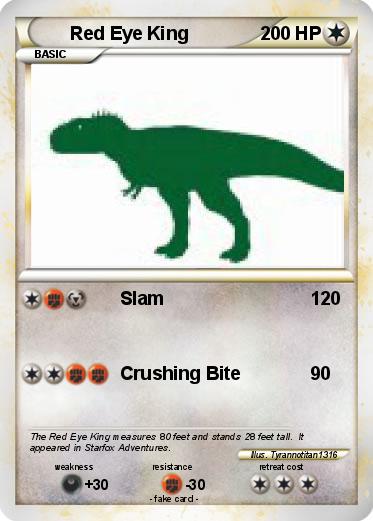 Pokémon Red Eye King 2 2 - Slam - My Pokemon Card