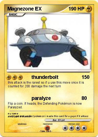 Pokémon Magnezone EX 11 11 - thunderbolt - My Pokemon Card