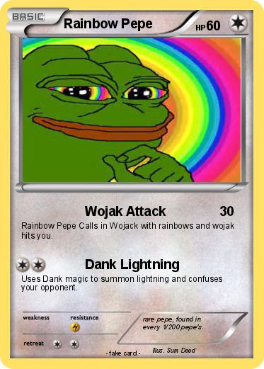Pokémon Rainbow Pepe - Wojak Attack - My Pokemon Card