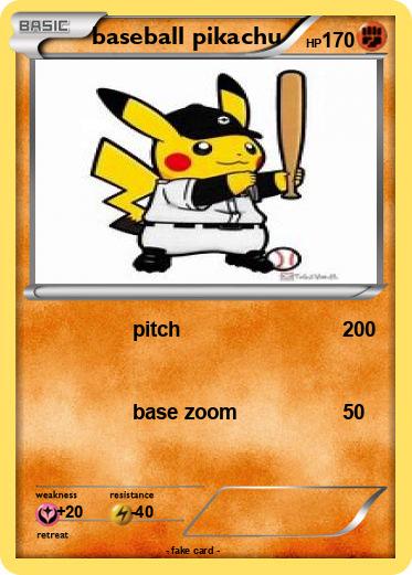 Pokémon baseball pikachu 2 2 - pitch - My Pokemon Card