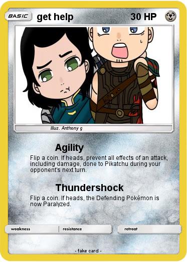 Pokémon get help - Agility - My Pokemon Card