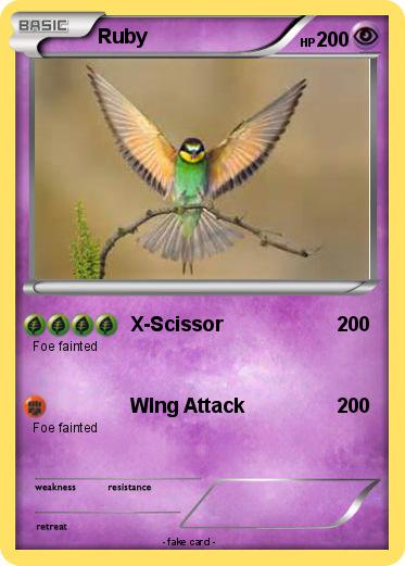 Pokémon Ruby 208 208 - X-Scissor - My Pokemon Card