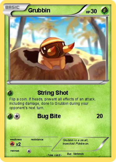 Pokémon Grubbin 4 4 - String Shot - My Pokemon Card