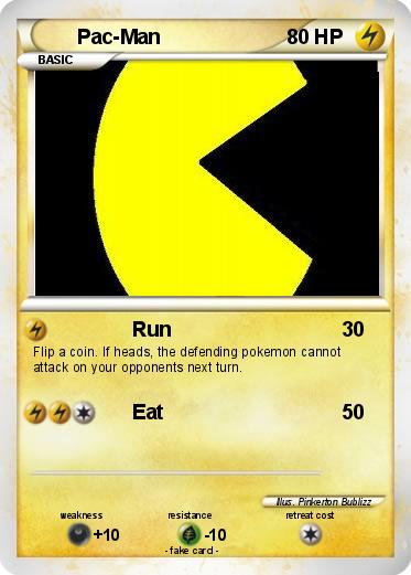 Pokémon Pac Man 82 82 - Run - My Pokemon Card