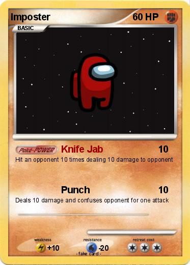 Pokémon Imposter 145 145 - Knife Jab - My Pokemon Card