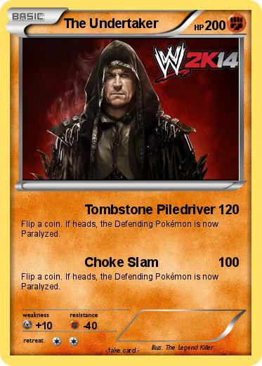 Pokémon The Undertaker 187 187 - Tombstone Piledriver - My Pokemon Card