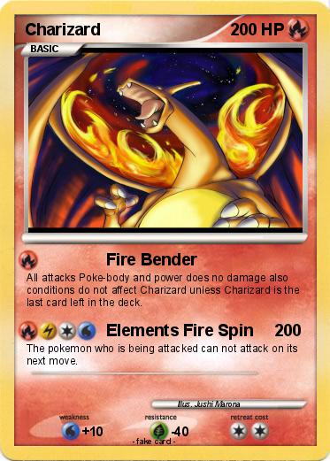 Pokémon Charizard 3588 3588 - Fire Bender - My Pokemon Card