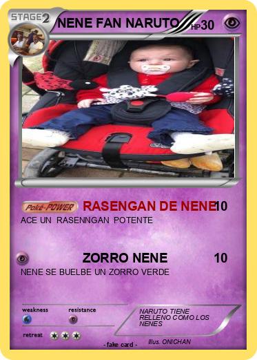 Pokémon NENE FAN NARUTO - RASENGAN DE NENE - Mi carta pokémon