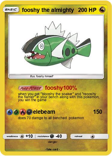 Pokémon fooshy the almighty - fooshy100% - My Pokemon Card
