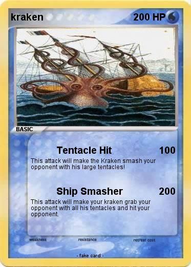 Pokémon kraken 390 390 - Tentacle Hit - My Pokemon Card